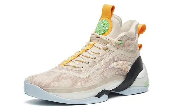 ANTA Klay Thompson "rocco" Basketball Shoes - Light Brown/white/blue