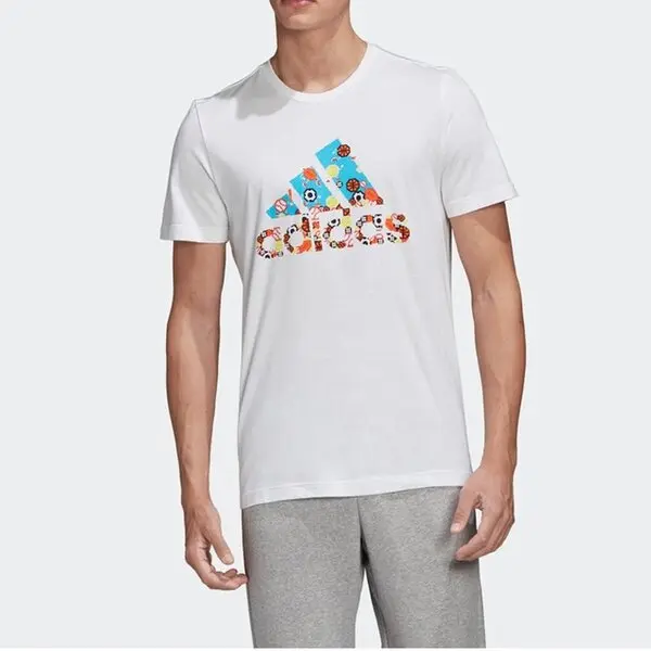 Adidas Pattern Logo Short Sleeve