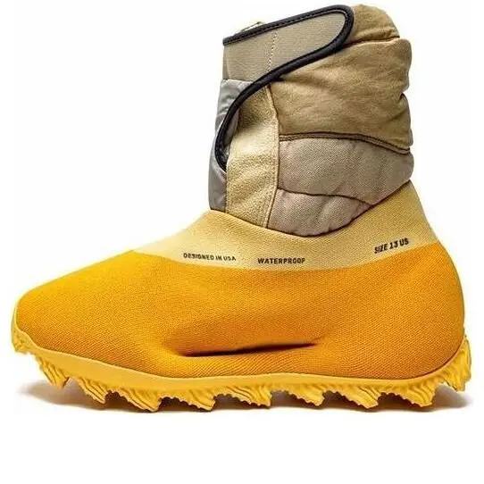 Adidas Yeezy Knit Rnr Boot "sulfur - Yellow/brown