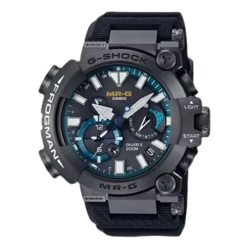 Casio G-shock Analog Titanium Watch - Black/titanium/blue