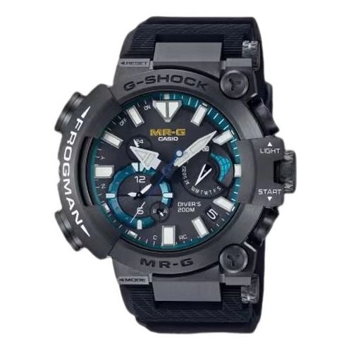 Casio G-shock Analog Titanium Watch - Black/titanium/blue