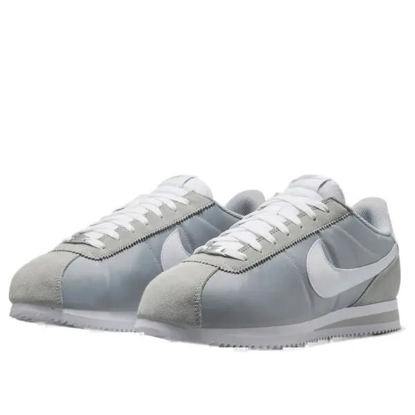 Nike Cortez Textile Sneakers - Flat Silver/white