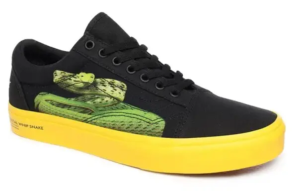 VANS National Geographic X Old Skool 'photo Ark' Sneakers - Black/yellow