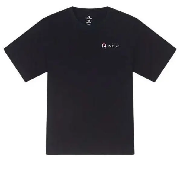 CONVERSE Graphic Print T-shirt - Black