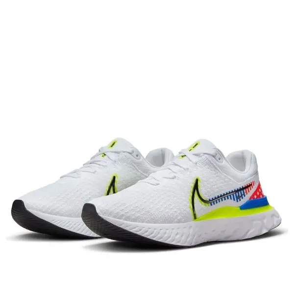 Nike React Infinity Run Flyknit 3 Premium Athletic Sneakers - White