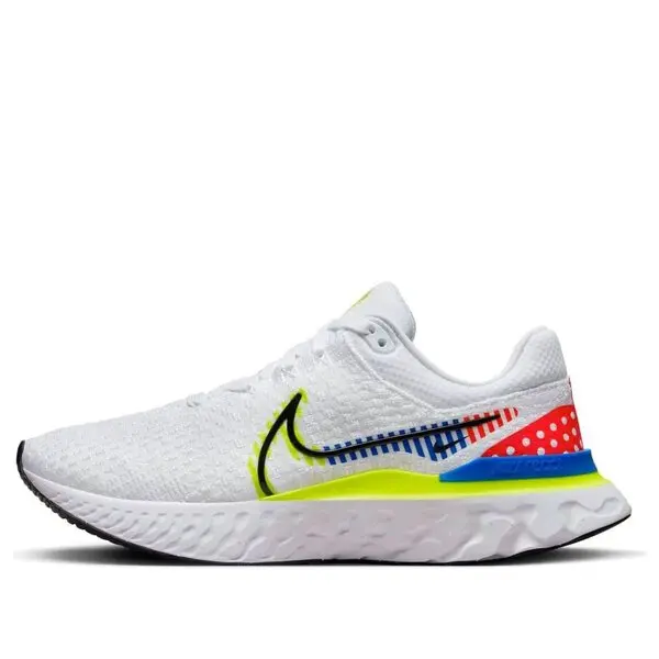 Nike React Infinity Run Flyknit 3 Premium Athletic Sneakers - White