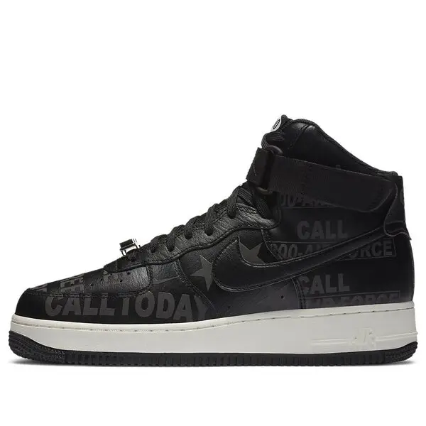 Nike Force 1 High '07 Premium 'toll Free Pack Black - Black/grey