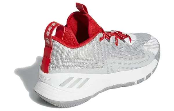 Adidas D Rose Son Of Chi 2 Mid Top Sneakers - Silver/red