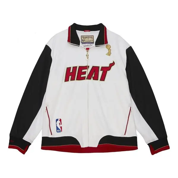 Mitchell & Ness Nba Miami Heat 2012 Champions Jacket - White/black