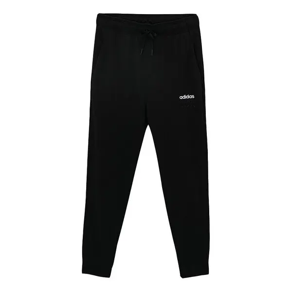 Adidas Neo Bs Tp Running Knit Bundle Feet Sports Pants - Black