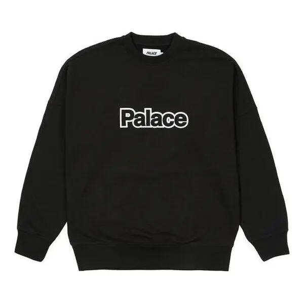 PALACE Word Crew Sweater - Black