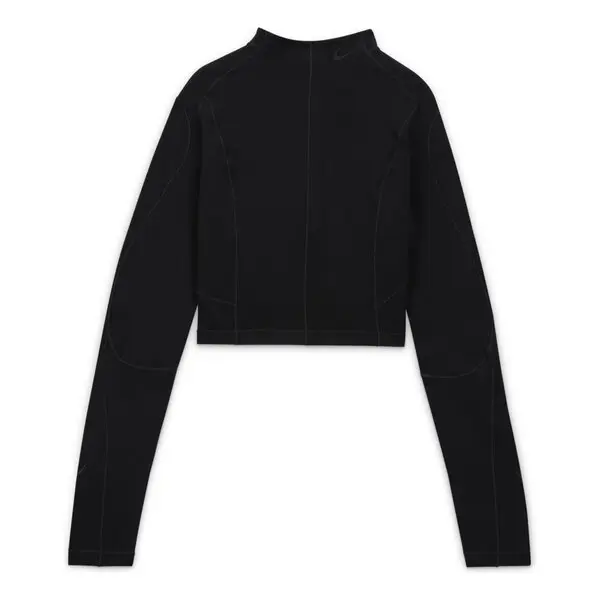 Nike X Off-white Long-sleeve Cropped Top - Black