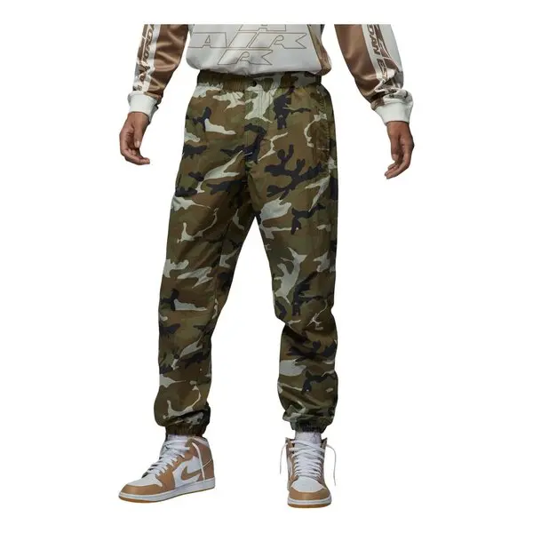JORDAN Air Mvp Camo Pants - Light Olive/sail