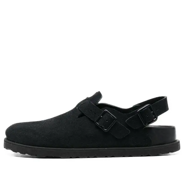 BIRKENSTOCK Iv Tokio Suede Sandals - Black