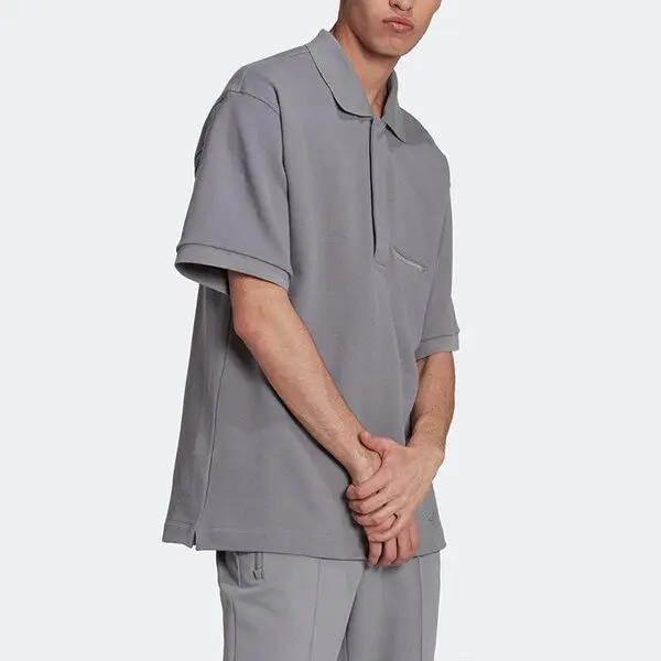 Adidas Originals X Blue Version Polo Shirt 'light Gray