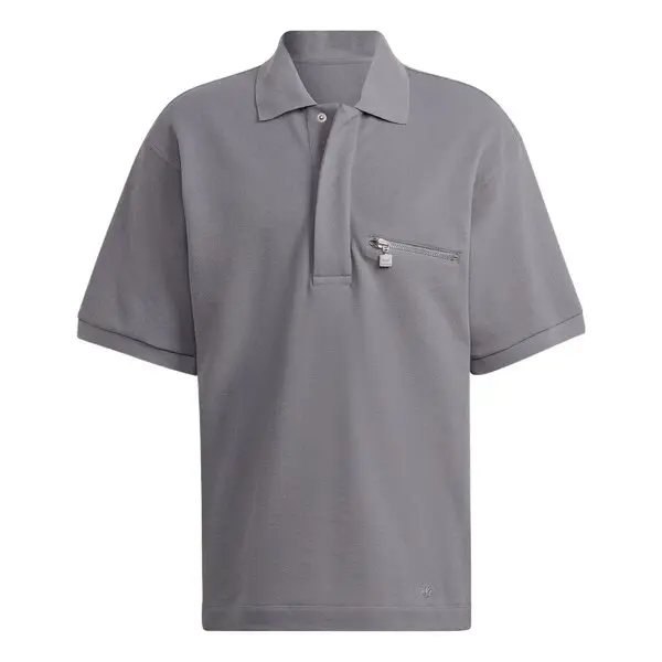 Adidas Originals X Blue Version Polo Shirt 'light Gray - Default Color