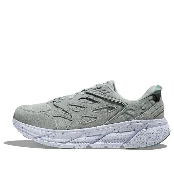 Hoka One One Clifton Suede Sneakers - Grey