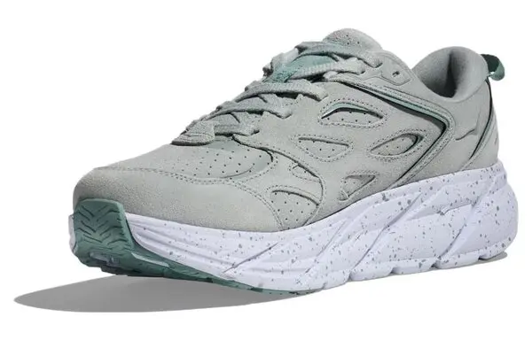 Hoka One One Clifton Suede Sneakers - Grey