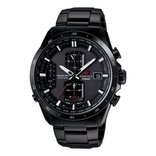 Casio Edifice Analog Watch With Stainless Steel Strap - Black