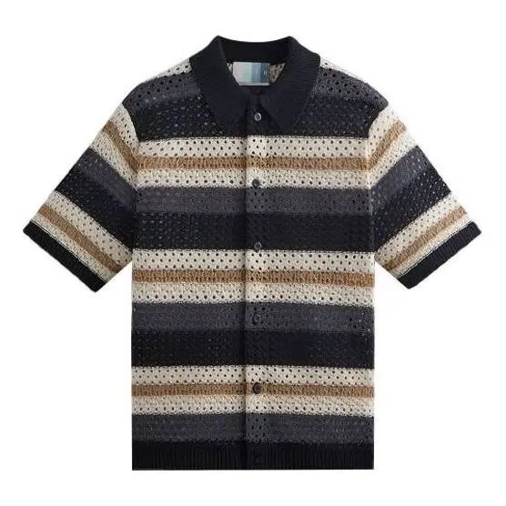 Kith Thompson Crochet Buttondown - Black