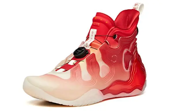 ANTA Star Mountain High-top Sneakers - Red/white