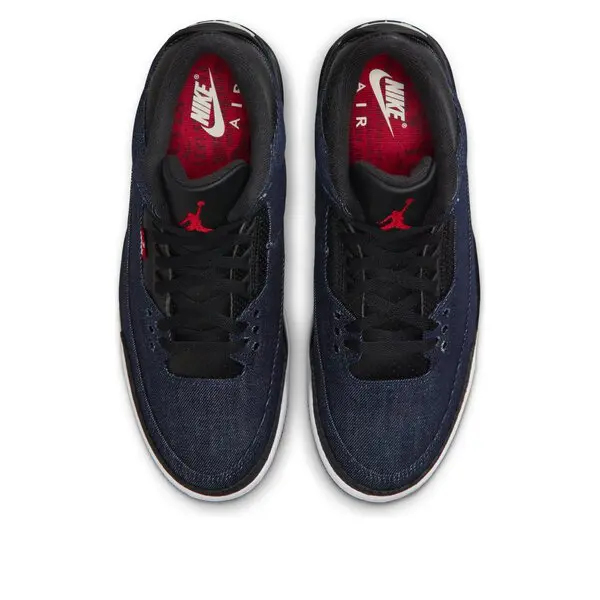 JORDAN 3 Retro X Levi's Indigo Sneakers - Denim/black/sail