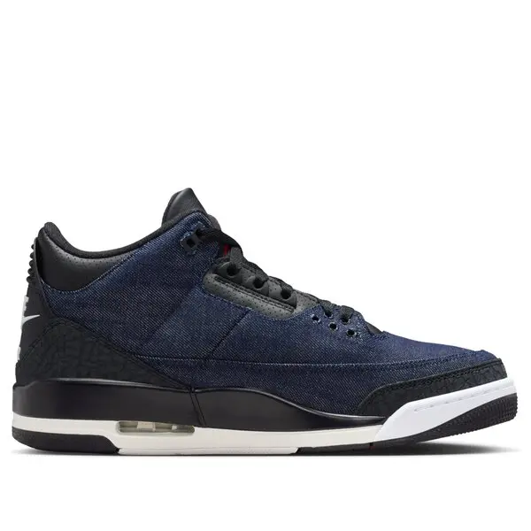 JORDAN 3 Retro X Levi's Indigo Sneakers - Denim/black/sail