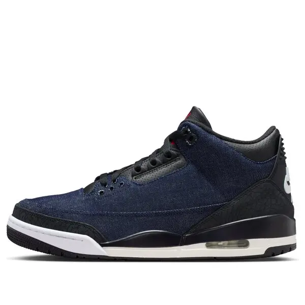 JORDAN 3 Retro X Levi's Indigo Sneakers - Denim/black/sail