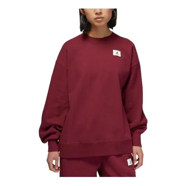 JORDAN Flight Fleece Crew - Claret