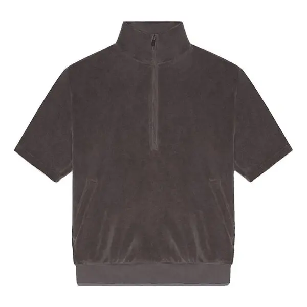 Fear Of God Drop2 Ss23 Half-zip Sweatshirt 'off - Black
