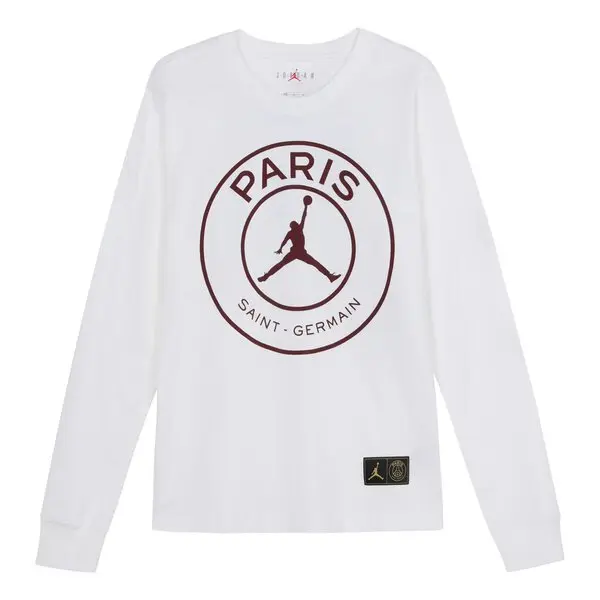 JORDAN X Paris Saint-germain Long Sleeve Shirt - White