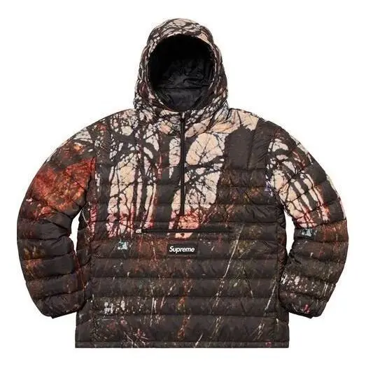 Supreme Micro Down Half Zip Hooded Pullover - Multi-color