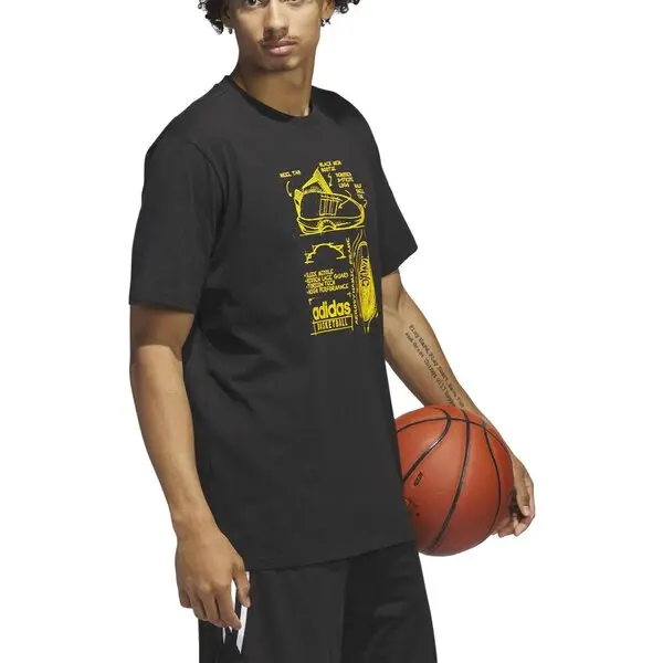 Adidas Ftw Link 3 T-shirt 'black Yellow