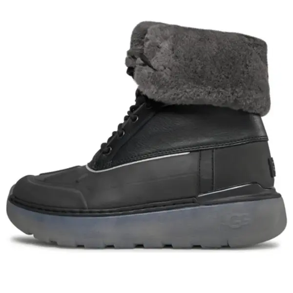 UGG City Butte Lace-up Boots - Black