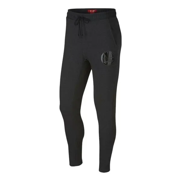 Nike Golden State Warriors Basketball Training Sports Pants/trousers/joggers Dark Grey - Multi-color