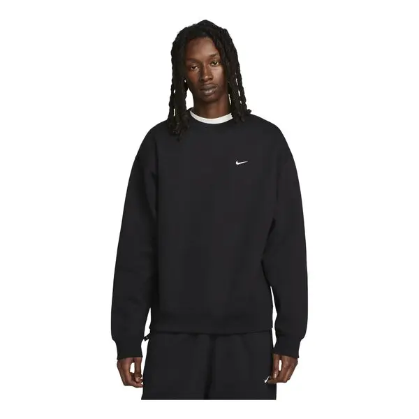 Nike Solo Swoosh Fleece Crew - Black