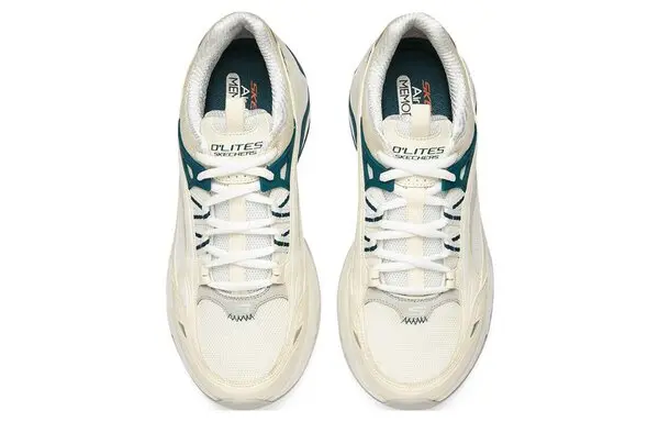Sketchers D'lites "white Blue" Sneakers - White/blue