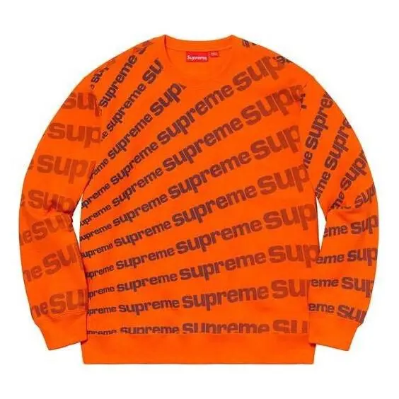 Supreme Radial Crewneck - Orange/black