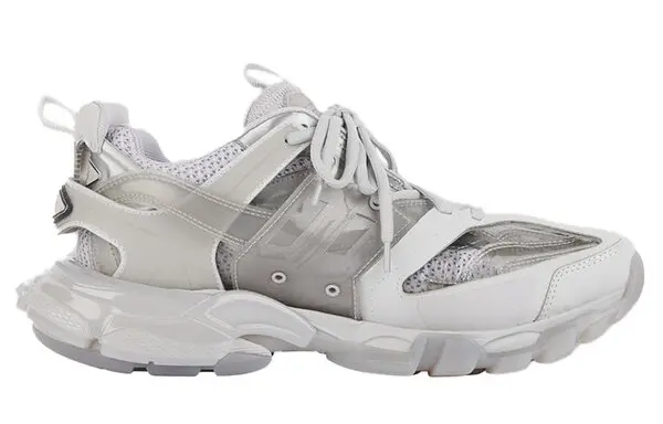 Balenciaga Track Clear Sole Sneakers - Gray/white