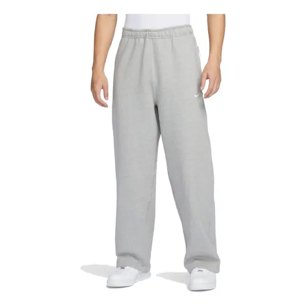 Nike Swoosh Open-hem Sweatpants Asia Sizing 'grey - Grey/white