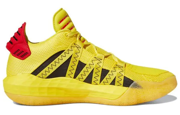 Adidas Dame 6 "hot Rod" Sneakers - Yellow/red