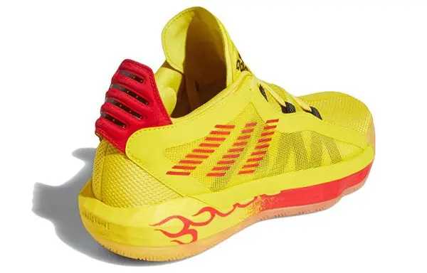 Adidas Dame 6 "hot Rod" Sneakers - Yellow/red
