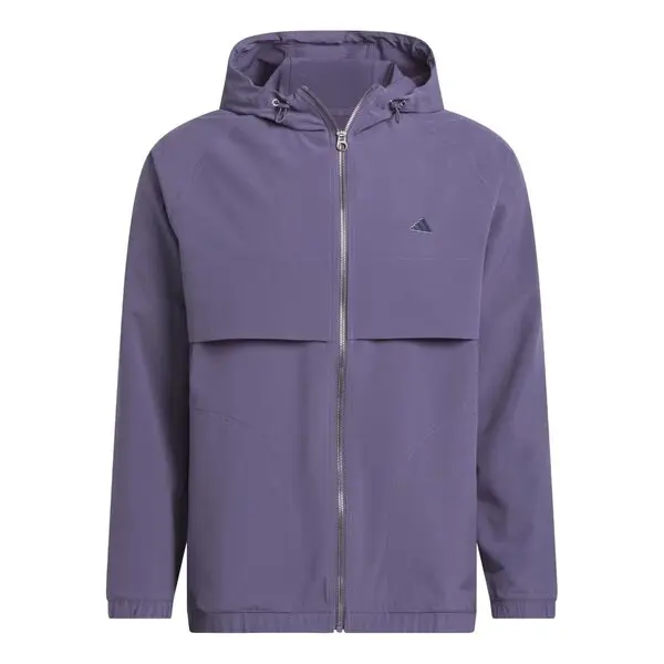 Adidas Go-to Full-zip Hooded Windbreaker - Preloved Violet