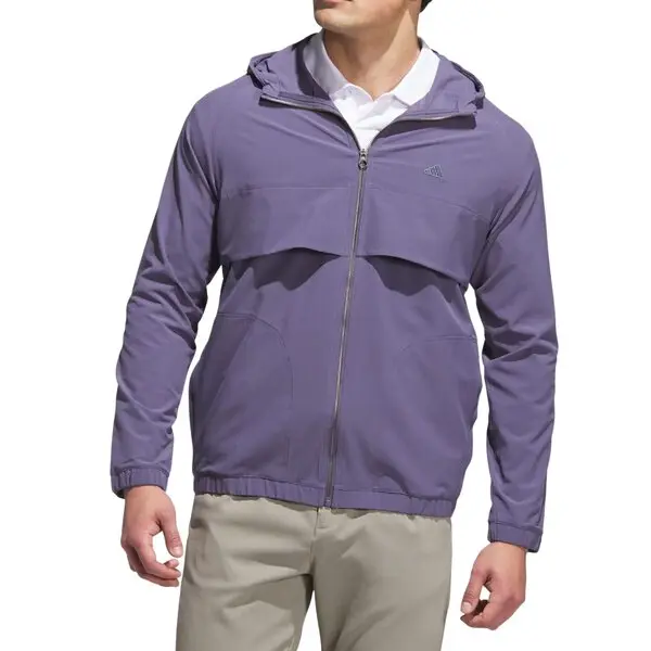 Adidas Go-to Full-zip Hooded Windbreaker - Preloved Violet