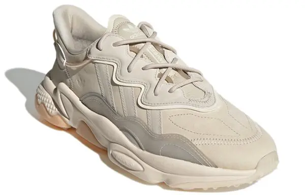 Adidas Originals Ozweego Cozy Lace-up Sneakers - Cream/gray