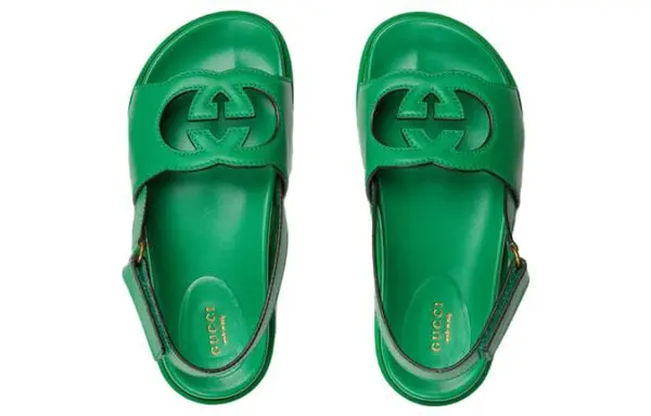 Gucci Interlocking G Leather Sandals
