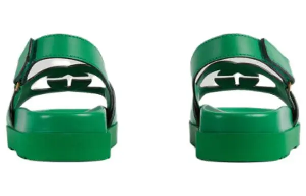 Gucci Interlocking G Leather Sandals