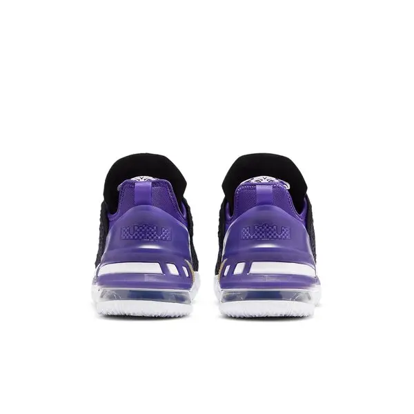 Nike Lebron 18 Lakers Athletic High Top Sneakers - Black
