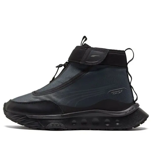 PUMA Wild Rider Ad4pt Zip Up High Top Sneakers - Black