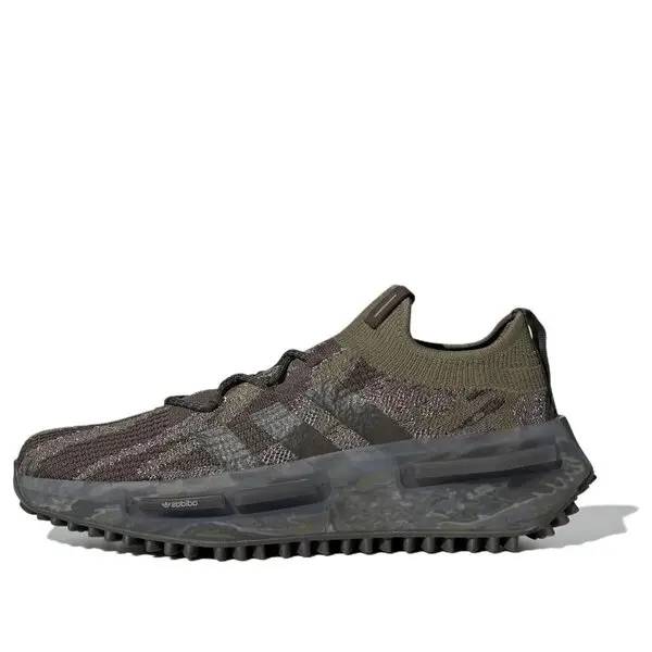 Adidas Originals Nmd_s1 "tiger Stripes Olive" Sneakers - Green/olive